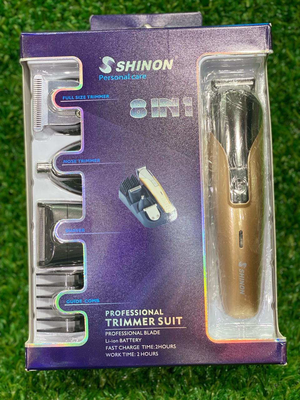 Shinon 8 In 1 Professional Trimmer – Compact, Versatile & Fast Charging Grooming Tool - Mart99